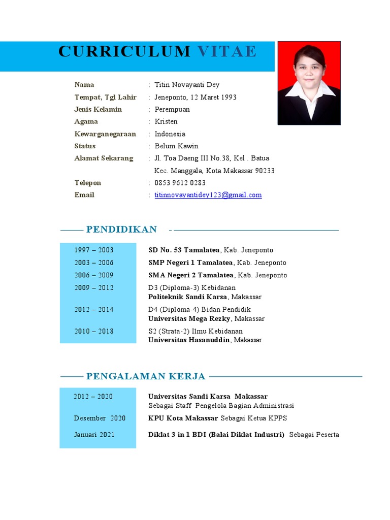 Contoh CV1 | PDF