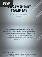 Documentary Stamp Tax - Bureau of Internal Revenue | PDF | Stocks | Taxes