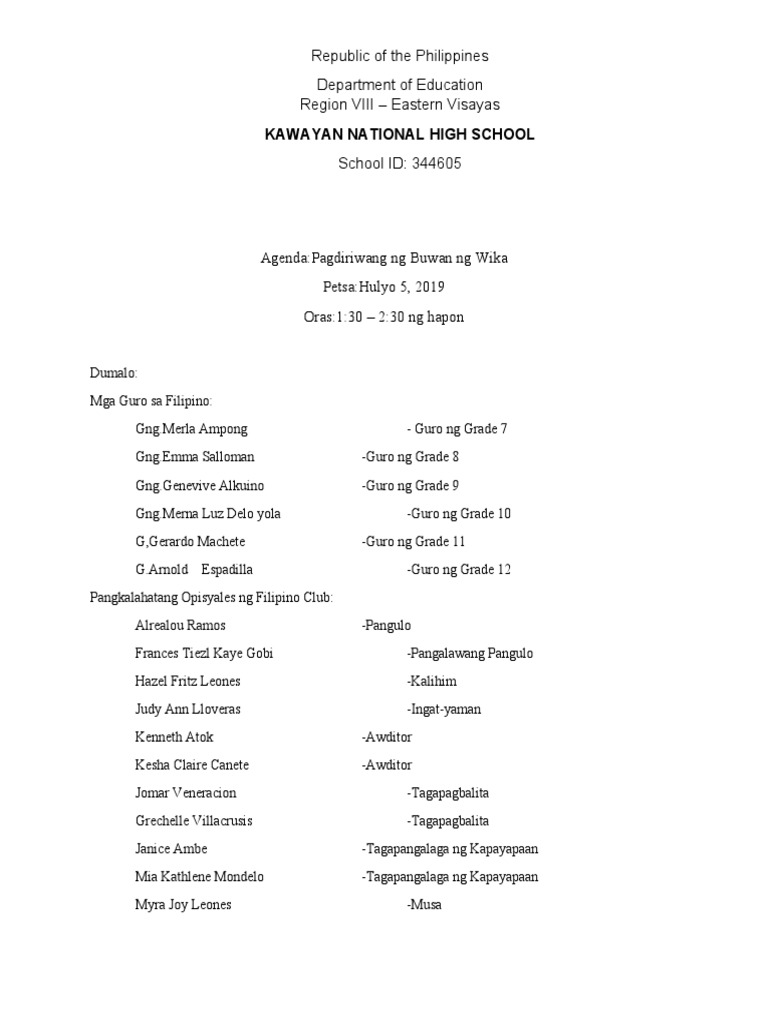 Narrative Report SSG | PDF