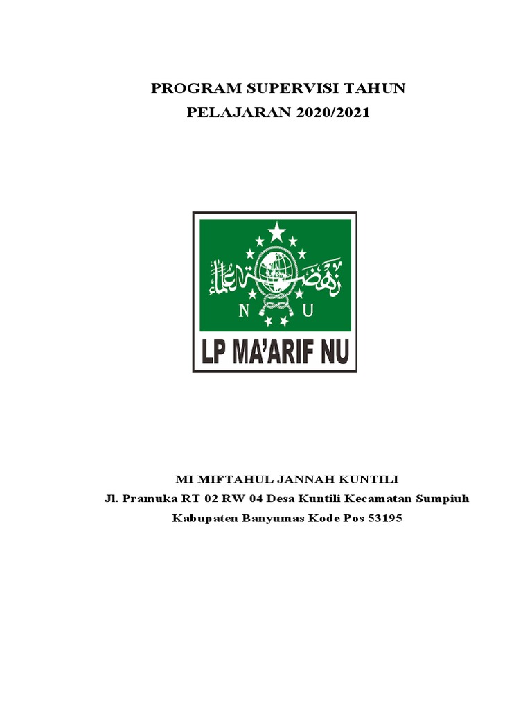 Program Supervisi Madrasah-Dikonversi | PDF