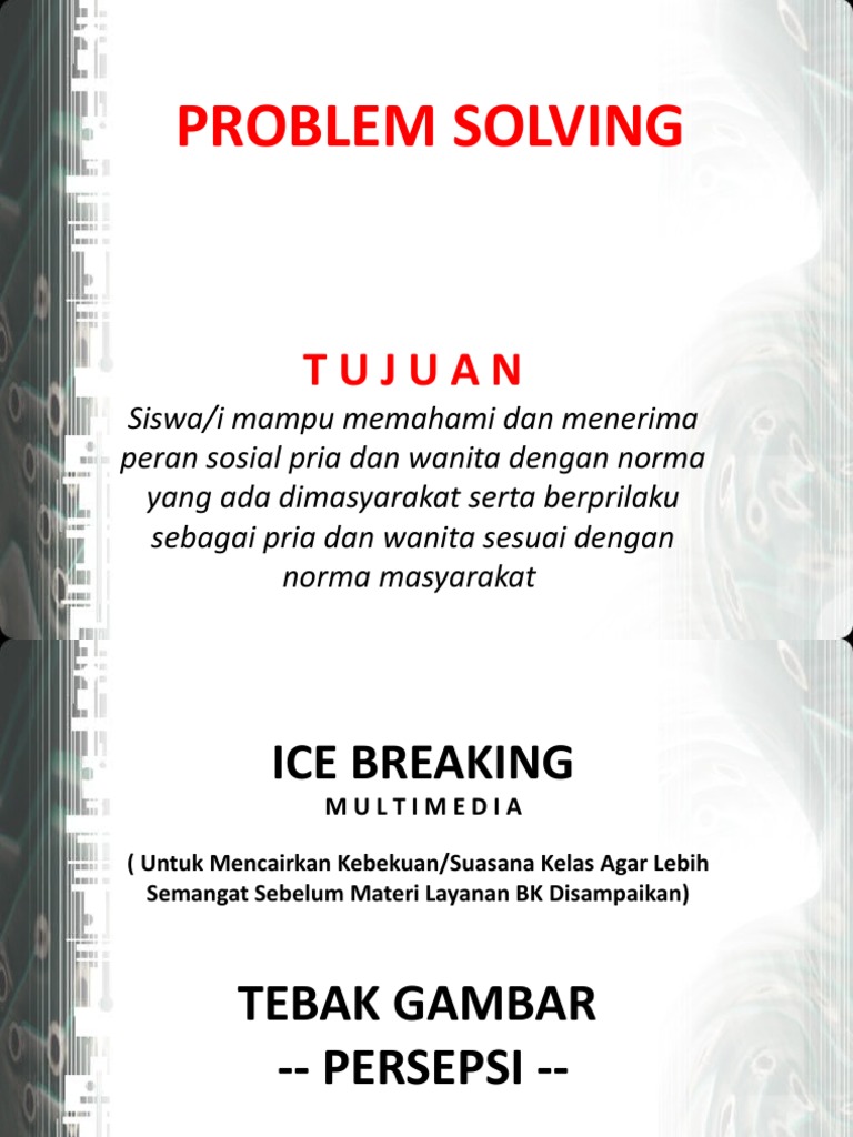 Slide PPT Dan Ice Breaking - Problem Solving | PDF