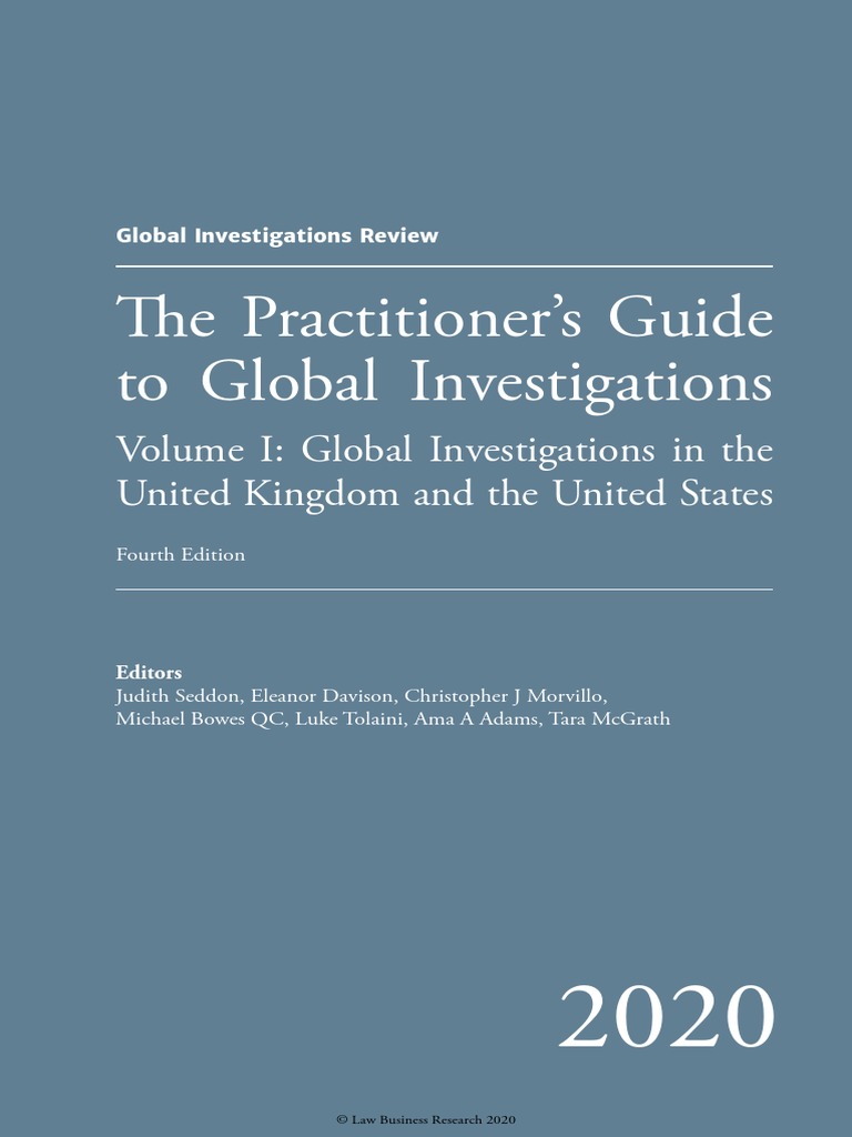 Global Investigations Review The Practitioners Guide To Global ...