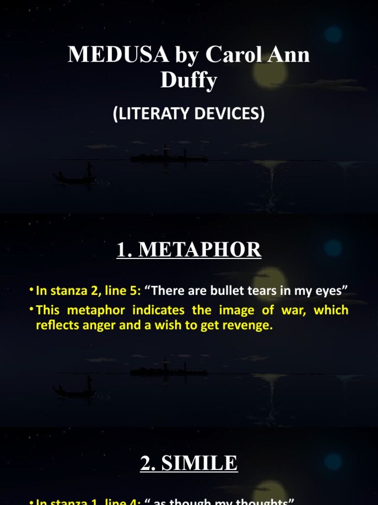Literary Devices in Duffy's Medusa | PDF