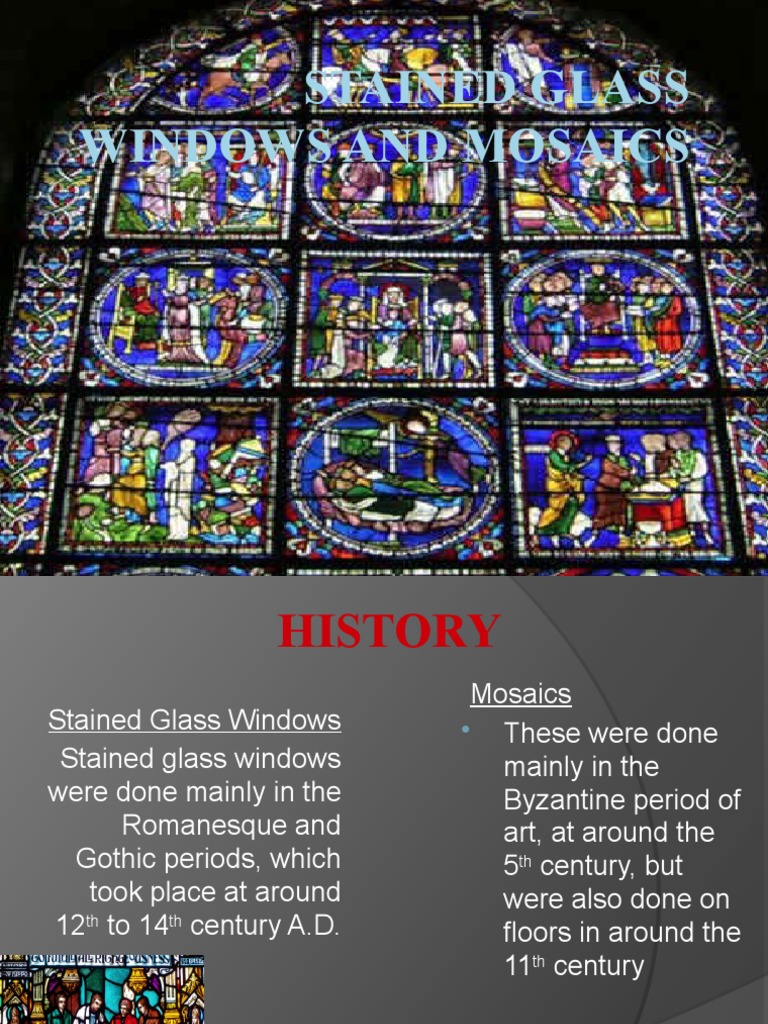 Stained Glass Windows and Mosaics | PDF | Mosaic | Encyclopedias