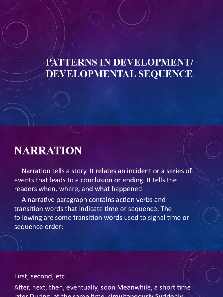 Patterns in Development/ Developmental Sequence | Download Free PDF ...