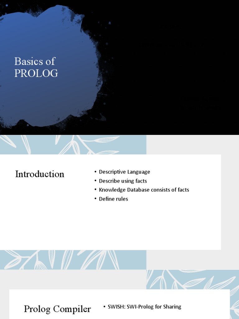 Prolog Tutorial 1 | PDF | Information Technology Management ...