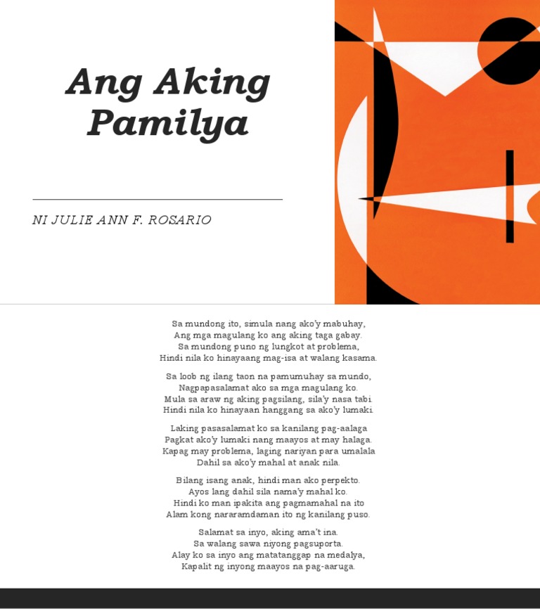 Ang Aking Pamilya | PDF