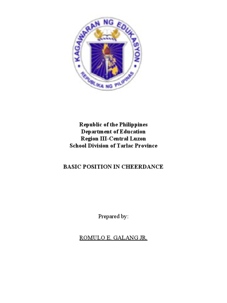 Cheer Dance Lesson Plan | PDF