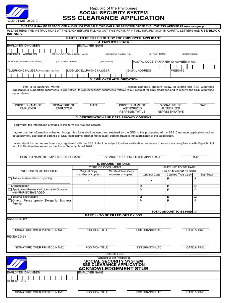Clearance From SSS | PDF | Identity Document | Policy
