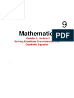 Math9 - q1 - Mod2 - Solving Quadratic Inequality - v3-1 | PDF ...