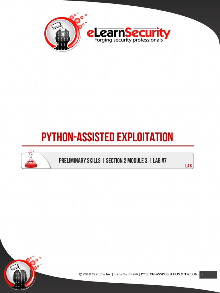 Lab7 - Python Assisted Exploitation | PDF | World Wide Web | Internet & Web