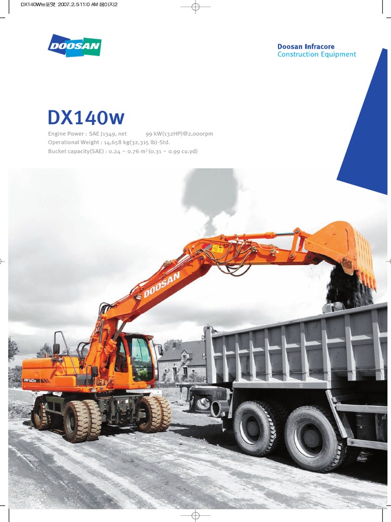 DX140W | PDF | Pump | Engines