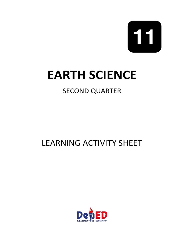Earth Science: Learning Activity Sheet | PDF | Magma | Weathering