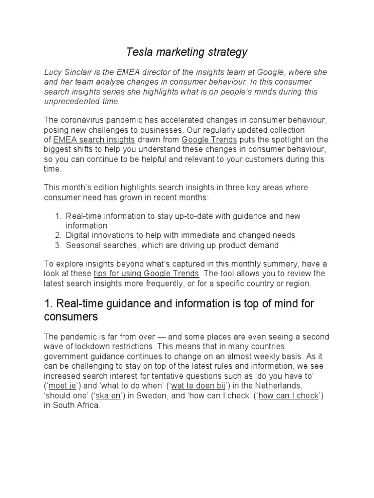 Marketing Strategy of Tesla | PDF | Qr Code | Business