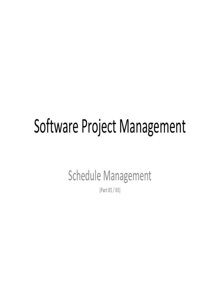 Software Project Management | PDF | Project Management | Systems ...