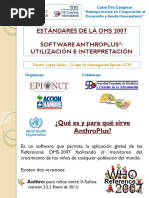 WHO Anthro: Software para Evaluar El Crecimiento y Desarrollo de Los ...