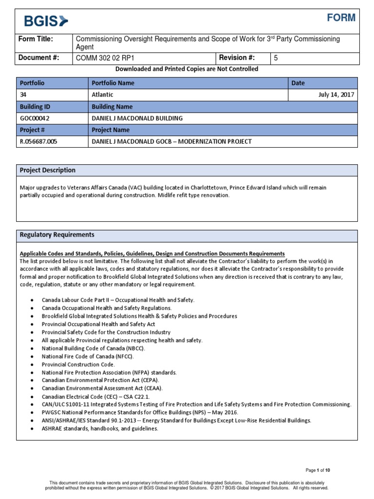 Addendum To Appendice H - Comm 302 02 Rp1 - Bgis CX Requirements and ...