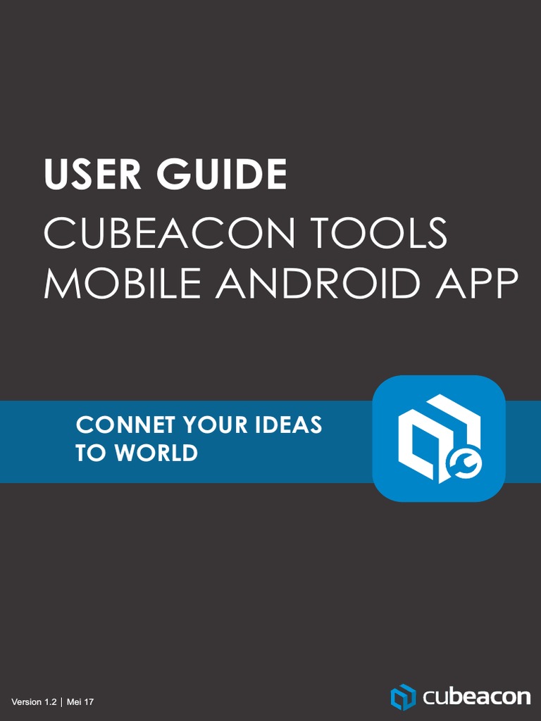 User Guide: Cubeacon Tools Mobile Android App | PDF | Mobile Phones | Personal Computing