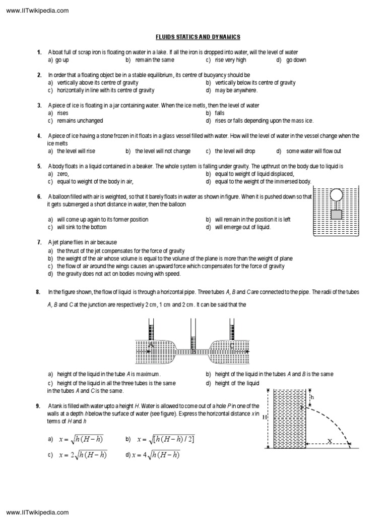 Fluid Dynamics | PDF | Buoyancy | Mechanical Engineering