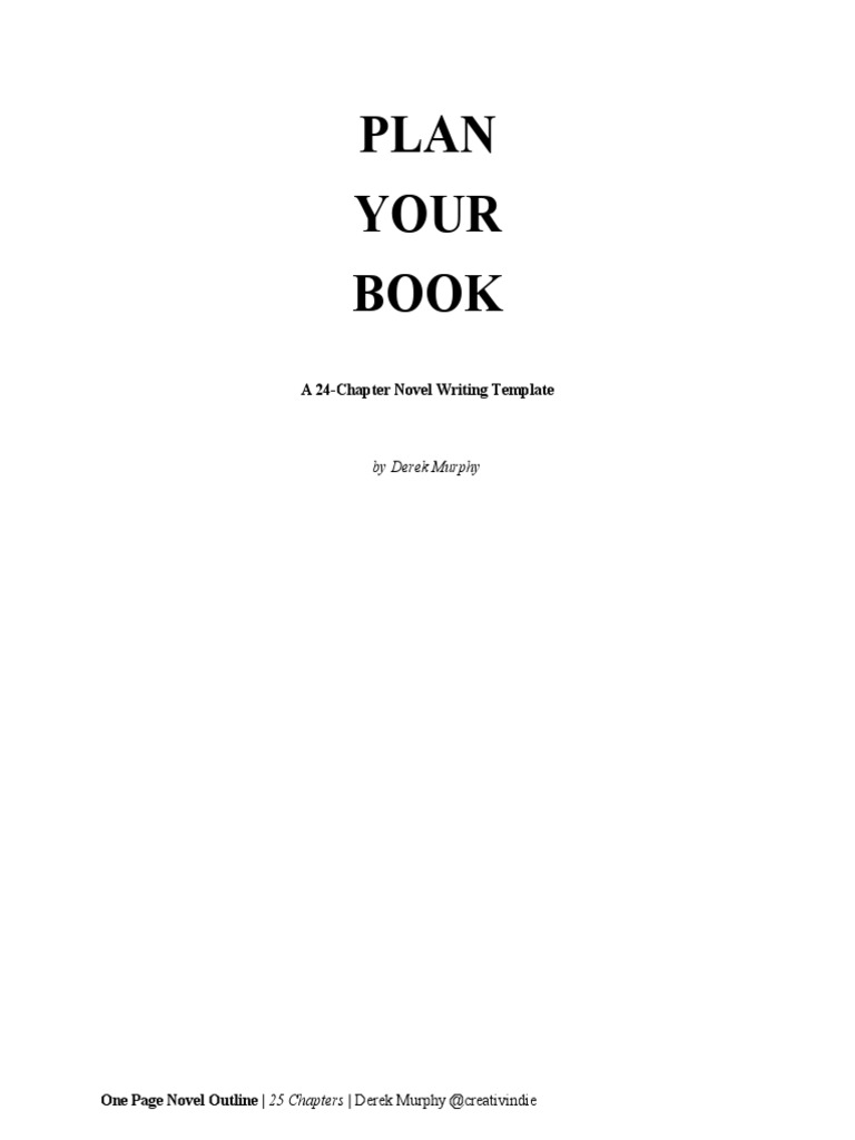 Plan Your Book: A 24-Chapter Novel Writing Template | PDF | Plot ...