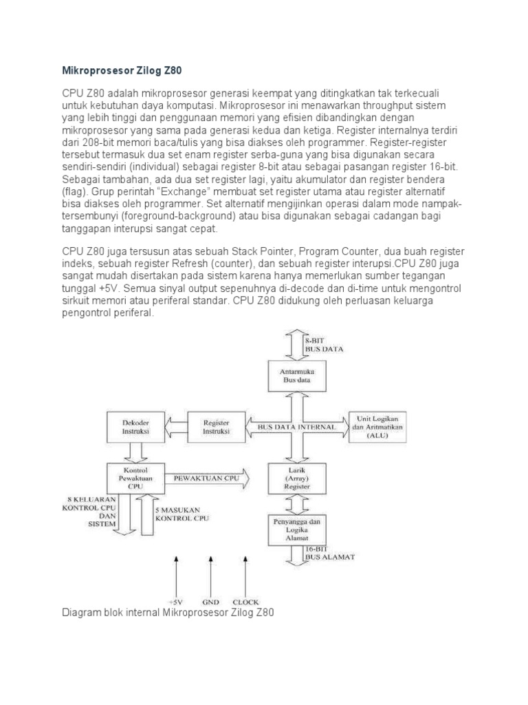 Mikroprosesor Zilog | PDF
