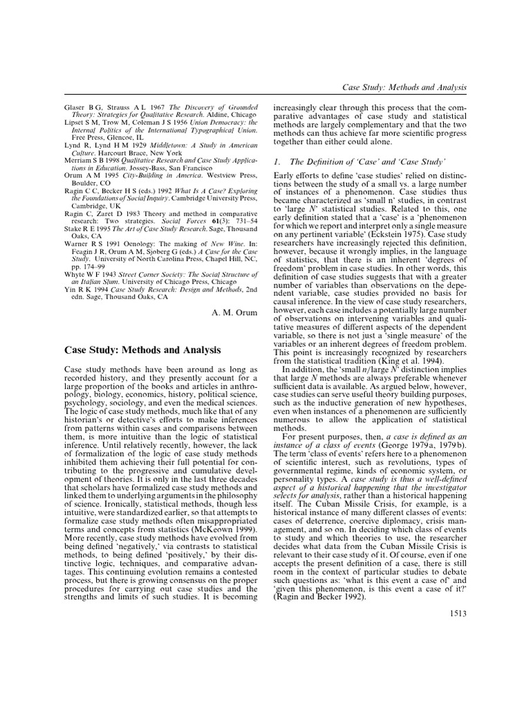 Bennett 2001 - Case Study - Methods and Analysis | PDF | Case Study | Hypothesis
