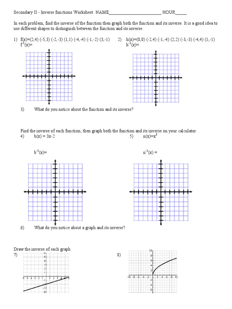 Inverse Graphing | PDF