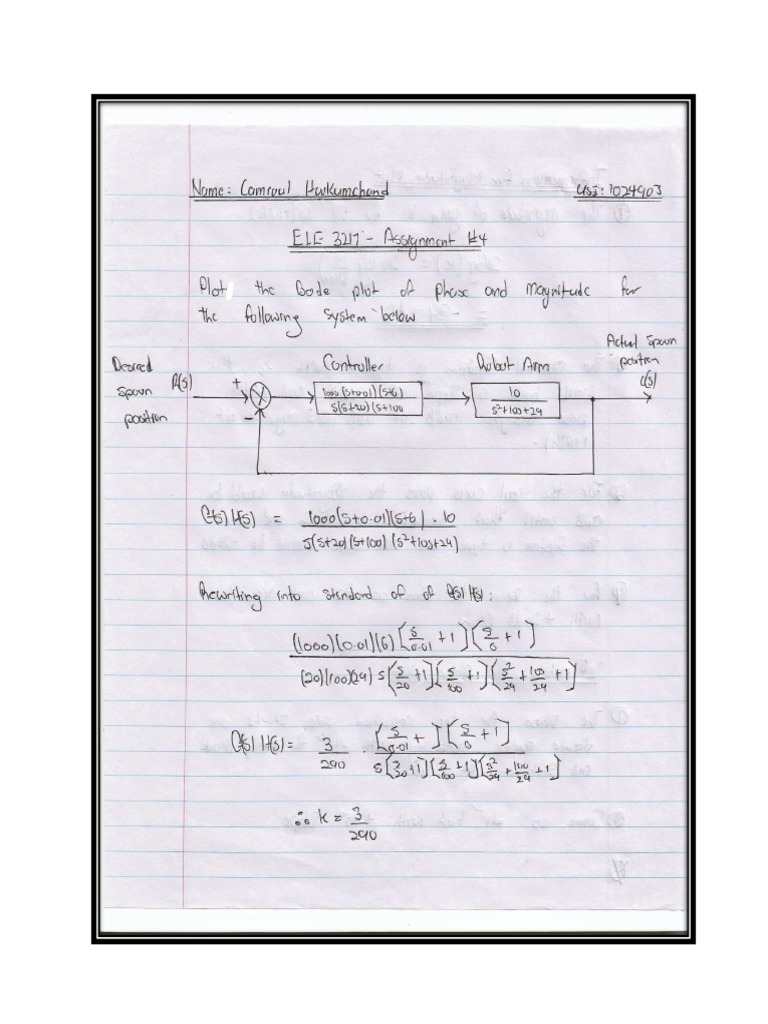 Bode Plot Type 1 Control System Pdf