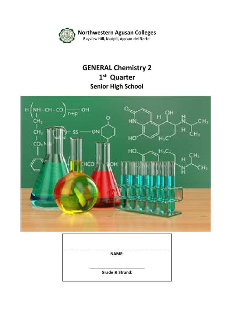 General Chemistry II Module 1st Quarter | PDF | Reaction Rate | Catalysis