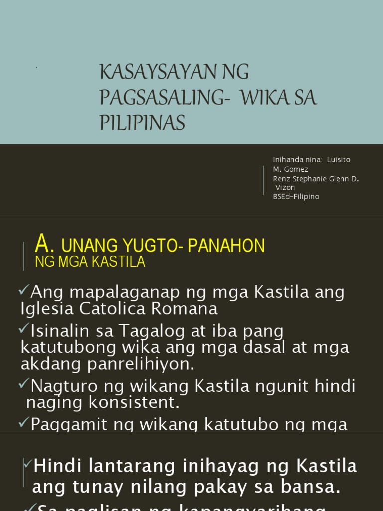 Kasaysayan NG Pagsasalin | PDF