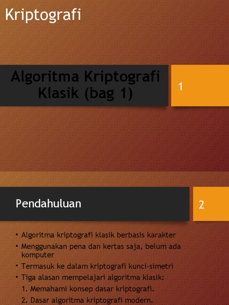 Algoritma Kriptografi Klasik | PDF