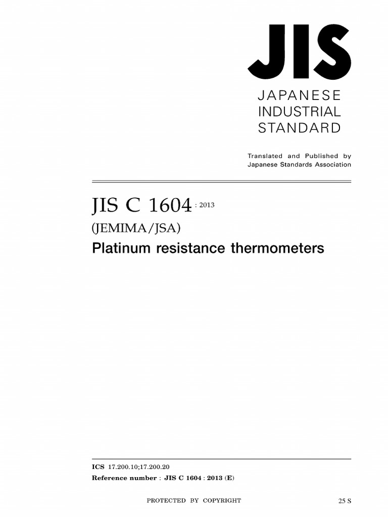 Jis C 1604-2013 | PDF | Electrical Resistance And Conductance | Resistor