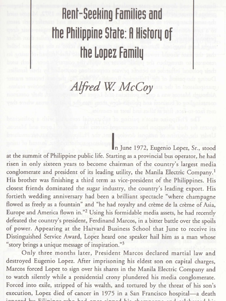 Rent Seeking | PDF | Philippines | Monopoly