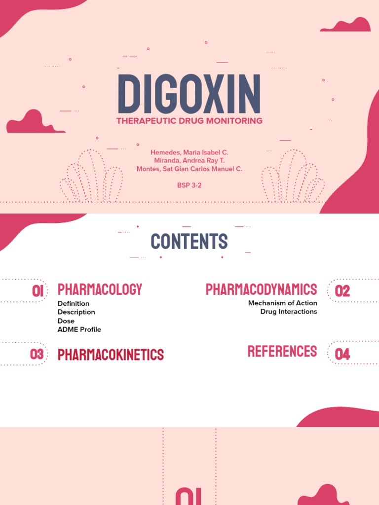 Therapeutic Drug Monitoring Digoxin | PDF | Clinical Medicine ...