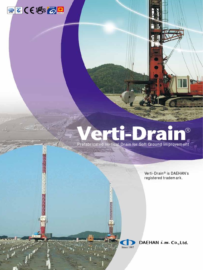Prefabricated Vertical Drain For Soft Ground Improvement: Verti-Drain ...