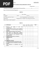 ACR FORM (For The Officials From BPS 7 To BPS 16) - Final | PDF ...