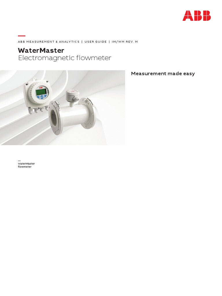 ABB Watermaster | PDF | Flow Measurement | Power Supply