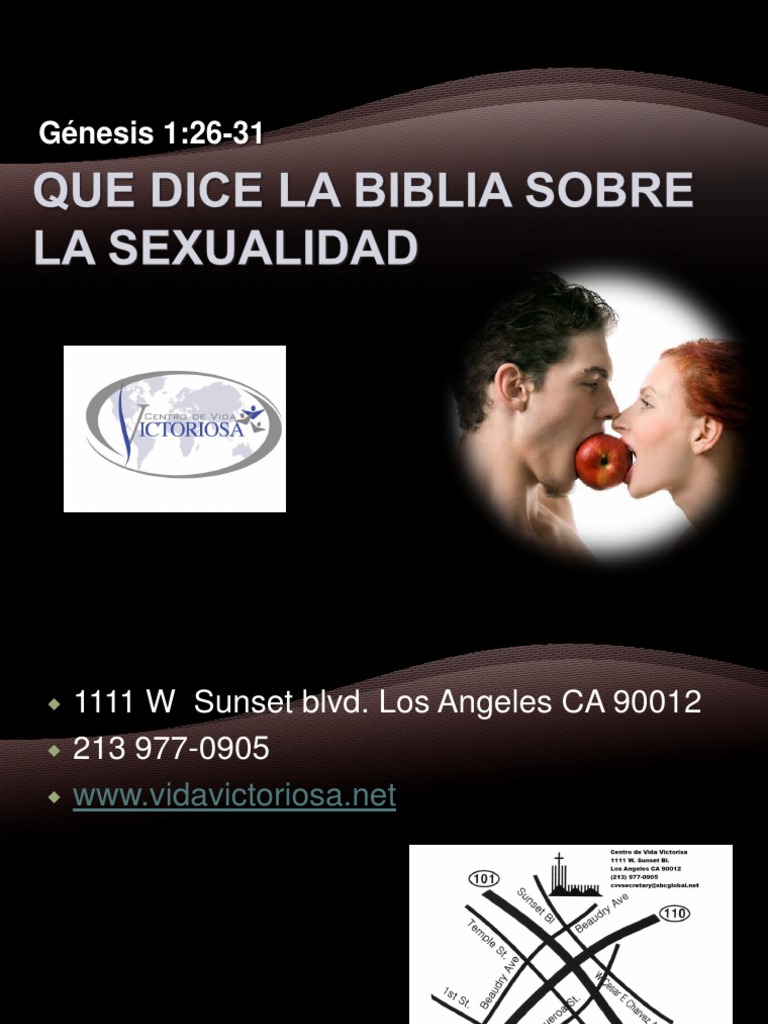 Que Dice La Biblia Sobre La Sexualidad Pdf Libro Del Génesis Víspera