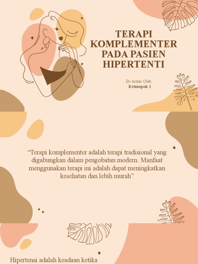 Kel 1 Terapi Komplementer Hipertensi | PDF