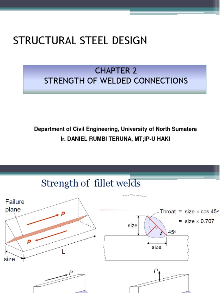 C2.Welded Connection2 1 | PDF | Welding | Construction