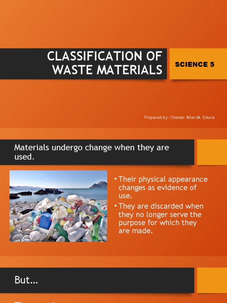 Classification of Waste Materials | PDF | Biodegradation | Decomposition