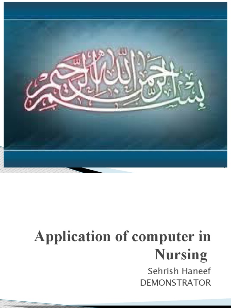 Application of Computer in Nursing | PDF