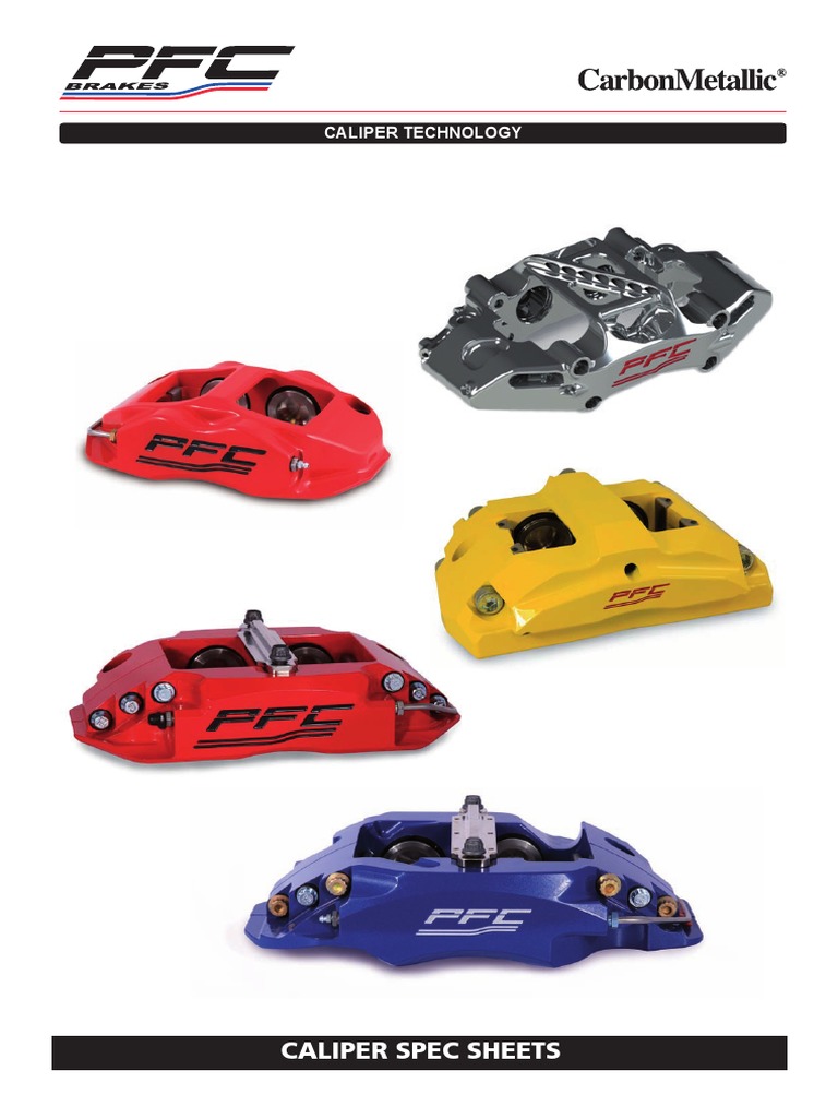 PFC Caliper Catalogue | PDF | Piston | Vehicle Technology