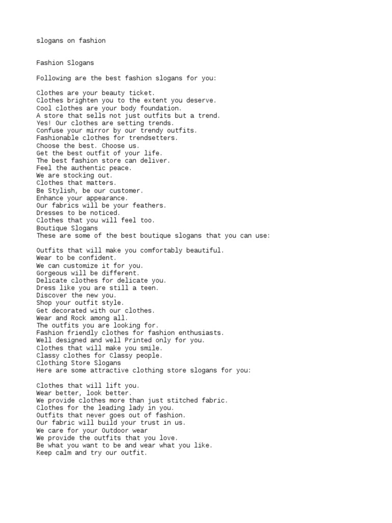 Customer Service Slogans | PDF