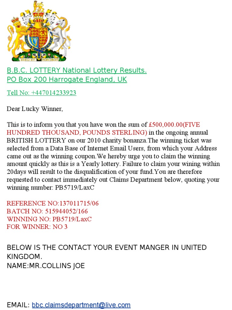 Lottery Scam Alert | PDF | Lottery | Wire Transfer