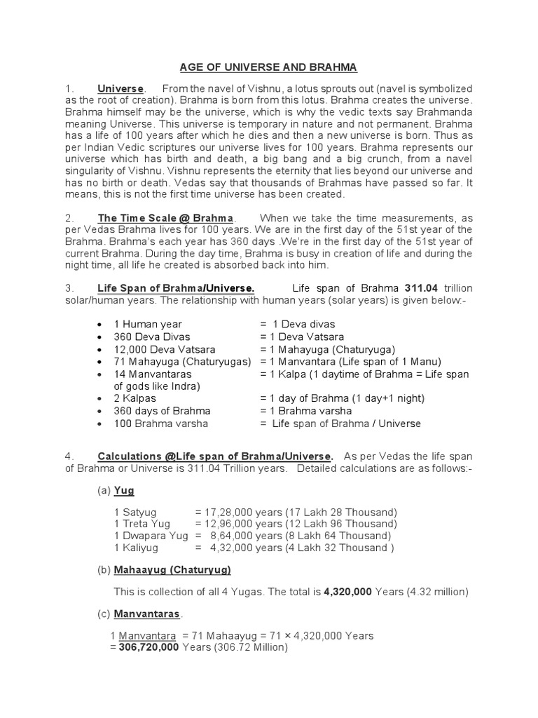 1-3-8-Age of Brahma | PDF | Hindu Behaviour And Experience | Hindu ...