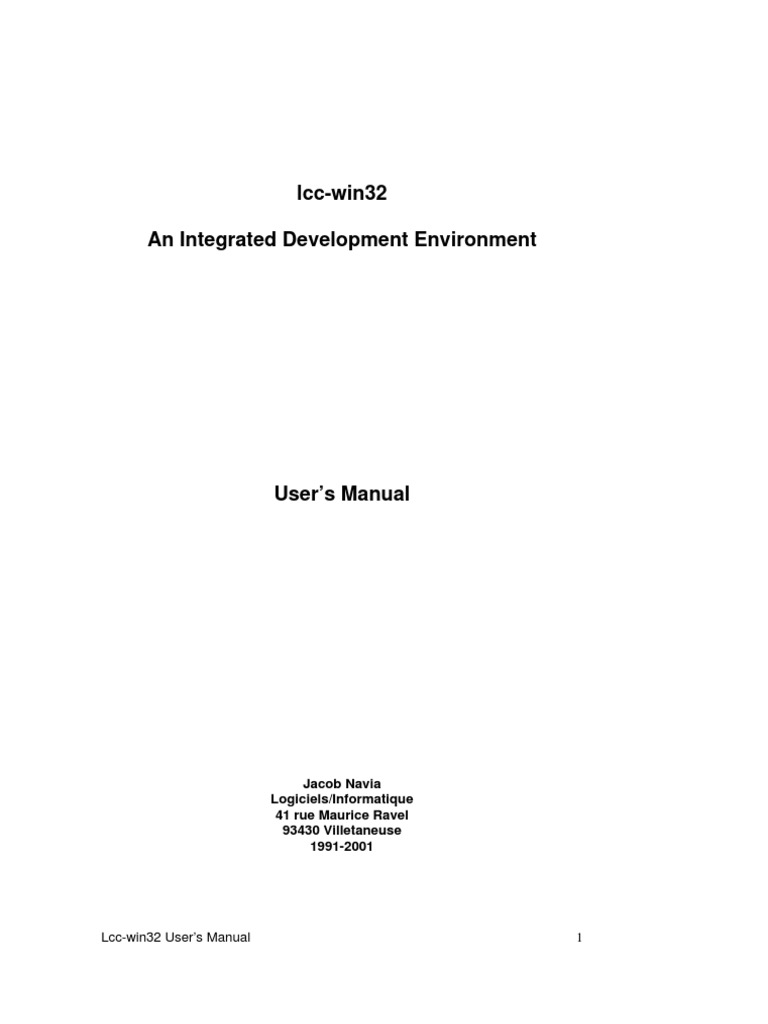 LCC Manual | PDF | Pointer (Computer Programming) | Library (Computing)