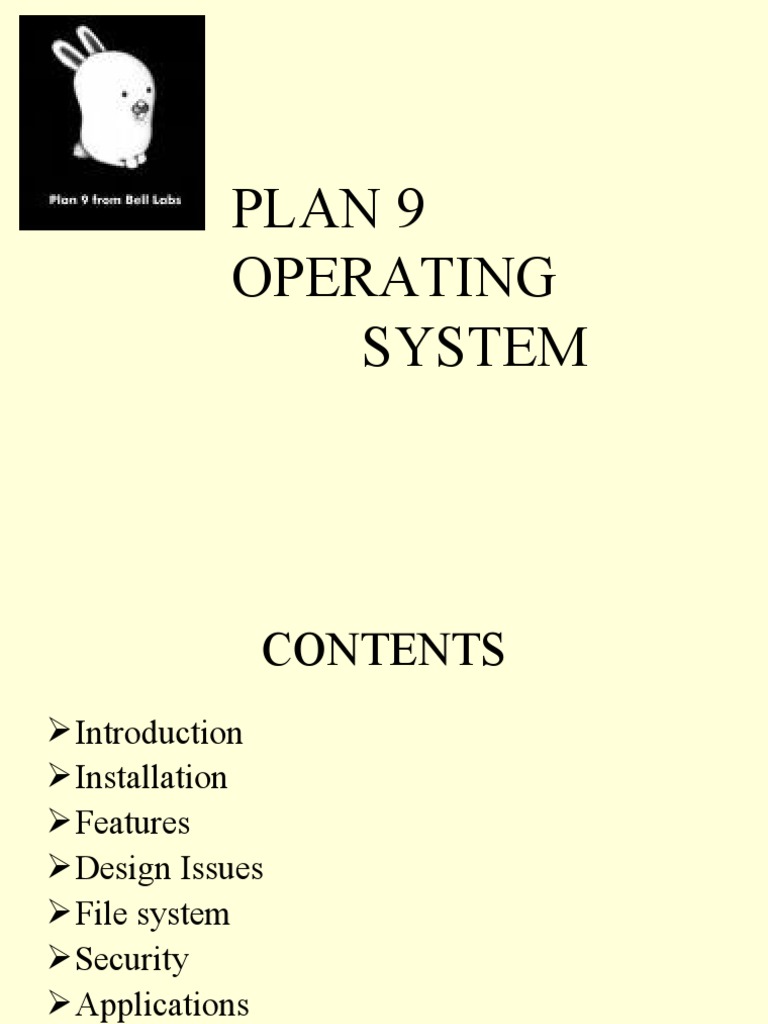 Plan 9 Operating System | PDF | File System | Computer File