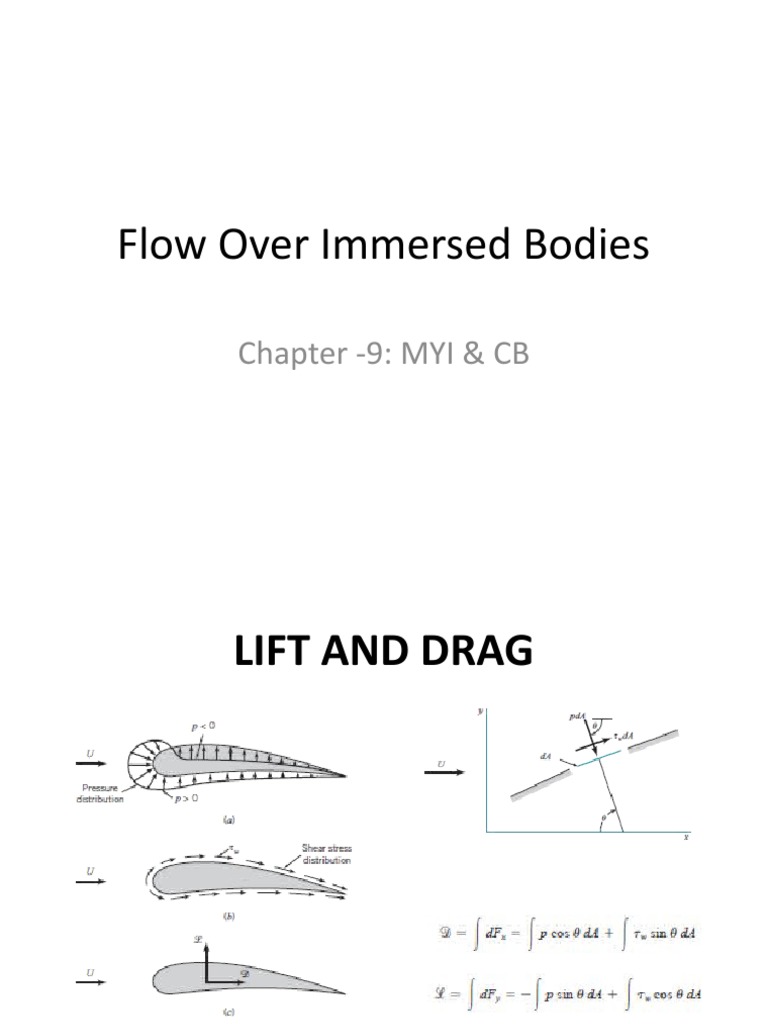 Flow Over Immersed Bodies | PDF | Boundary Layer | Drag (Physics)