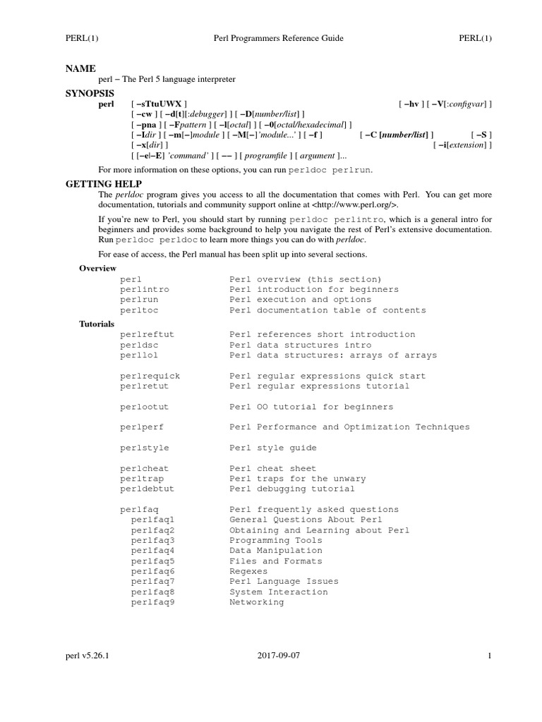 Perl | PDF | Perl | Regular Expression